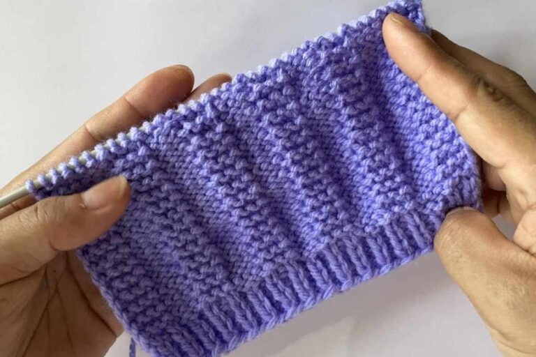 Simple Two-Row Knit Stitch for Blankets, Sweaters, and More