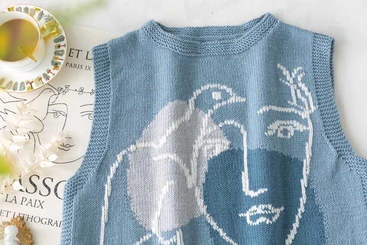 Knit Your Own Vest Inspired by Picasso’s Dove