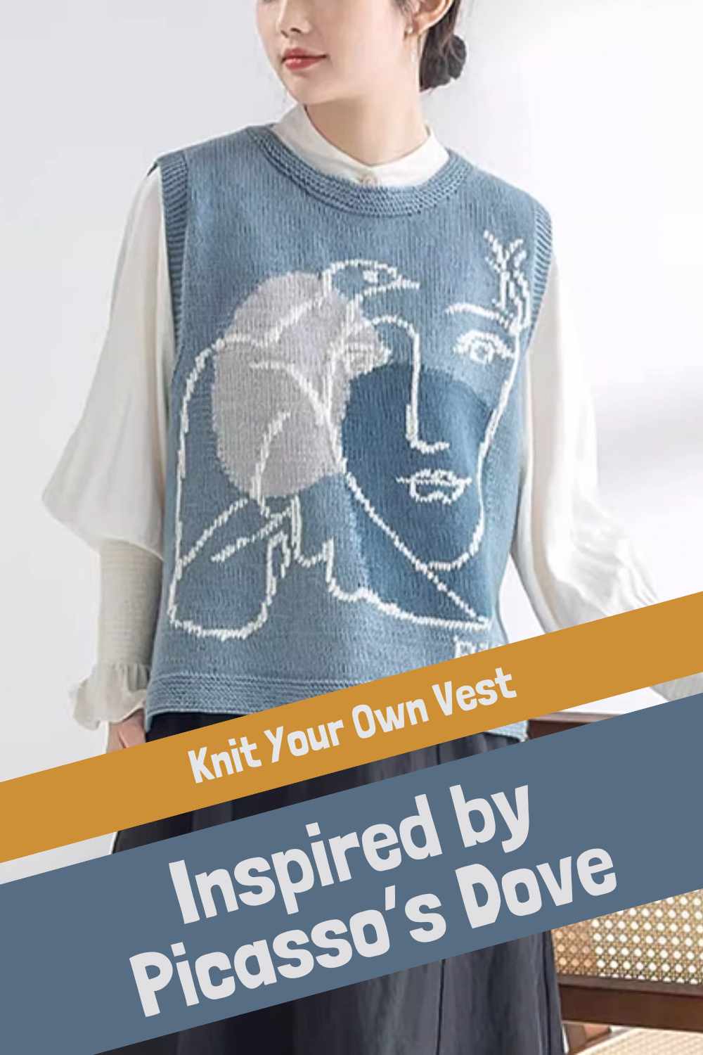 Knit Your Own Vest Inspired by Picasso’s Dove