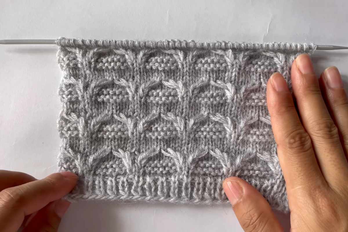 Easy & Beautiful Knitting Stitch That Blooms with Texture