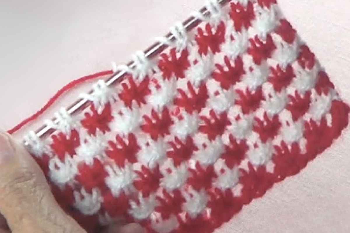 Create Stunning Projects with the Two Color Knitted Star Stitch