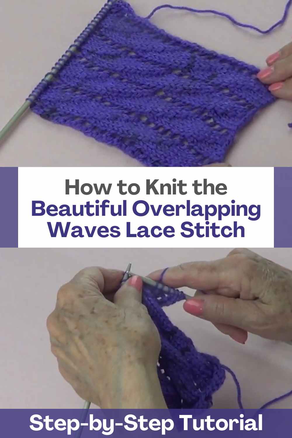 How to Knit the Beautiful Overlapping Waves Lace Stitch