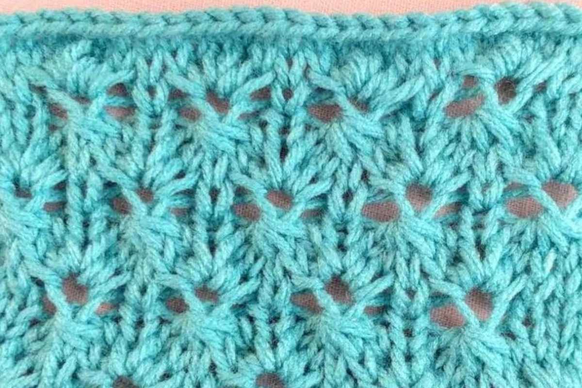 Knit the Flower Cluster Stitch: A Delicate Lace Pattern for Spring