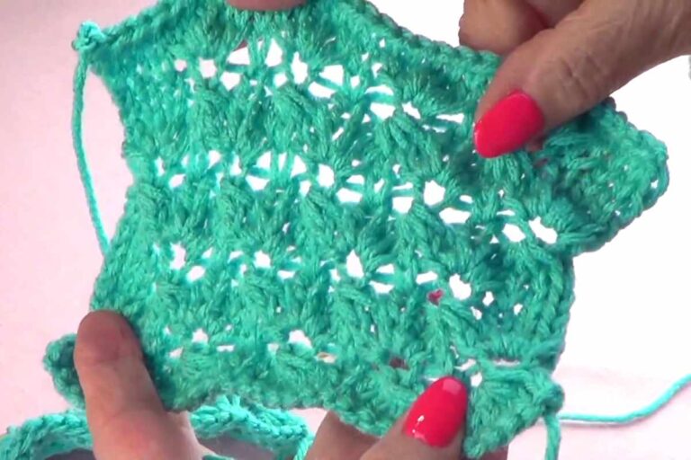 Knit the Flower Cluster Stitch: A Delicate Lace Pattern for Spring