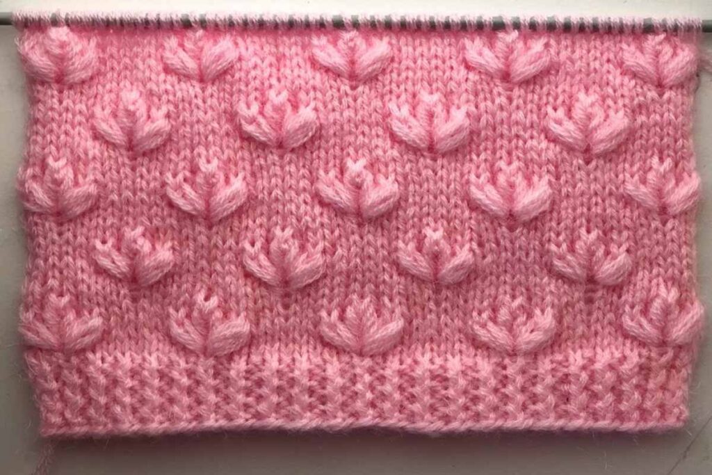 How to Knit the Gorgeous Flower Stitch for Baby and Adult Sweaters