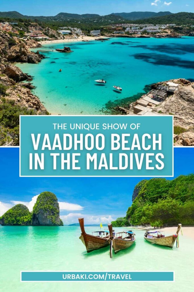 The Unique Show of Vaadhoo Beach in The Maldives